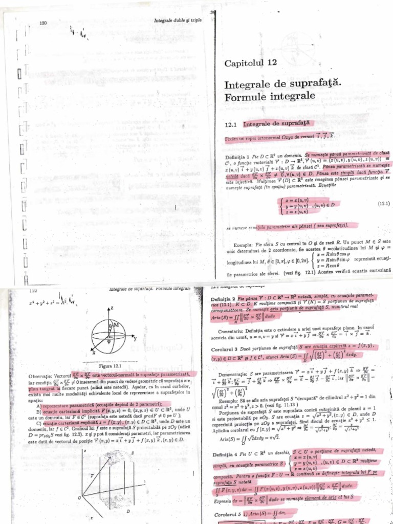 12.integrale de Suprafata | PDF