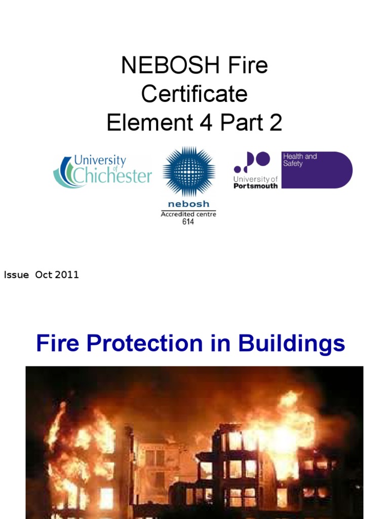 Nebosh Fire Certificate Element 4 Part 2 Issue Oct 2011 | PDF | Fire ...