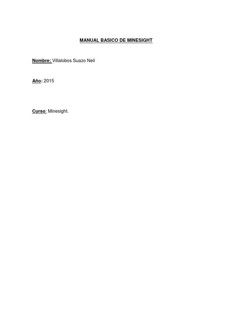 Curso Basico Minesight PDF | PDF | Ventana (informática) | Color