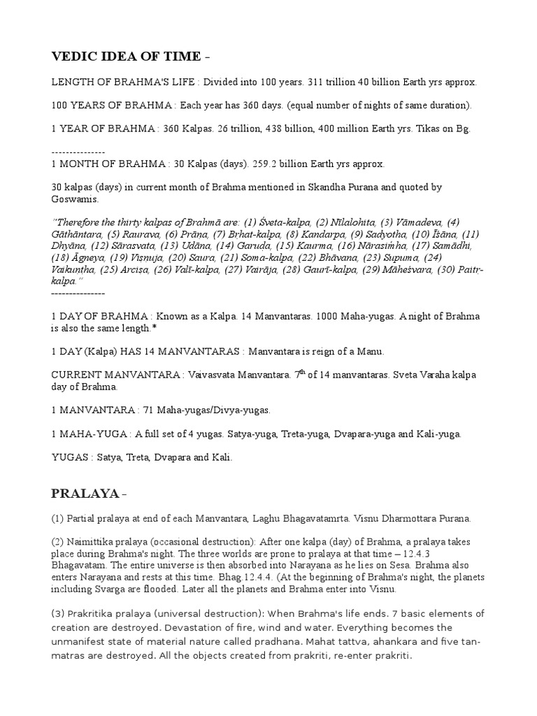 Vedic Time Calculations | PDF