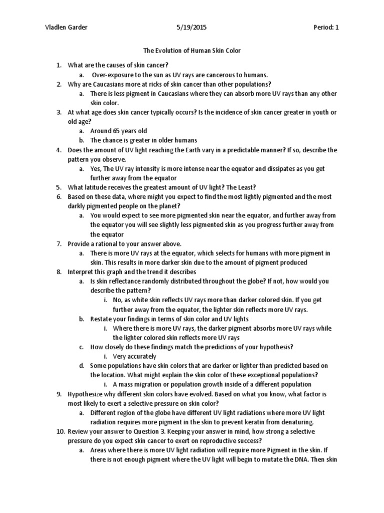 The Evolution of Human Skin Color | PDF | Human Skin Color | Vitamin D