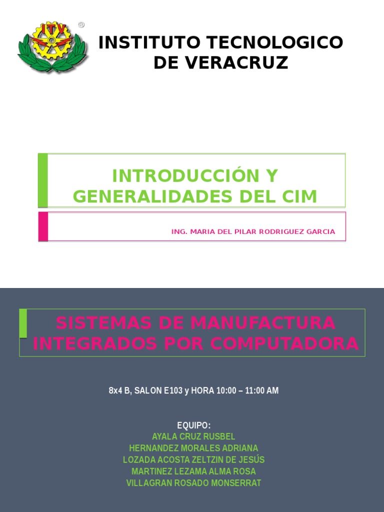 Introducción y Generalidades Del CIM | PDF | Planificación | Calidad ...