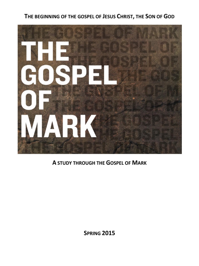 Book of Mark Study Packet | Gospel Of Mark | Parable