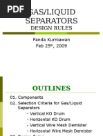 Fuel Gas K.O. Drum Vertical Separator Sizing - API 12J | PDF | Density ...