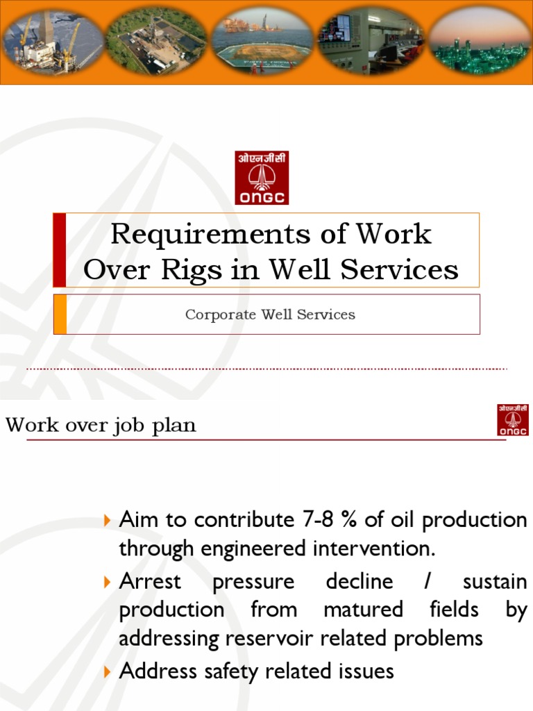Requirements of Work Over Rigs in Well Services | PDF | Drilling Rig ...