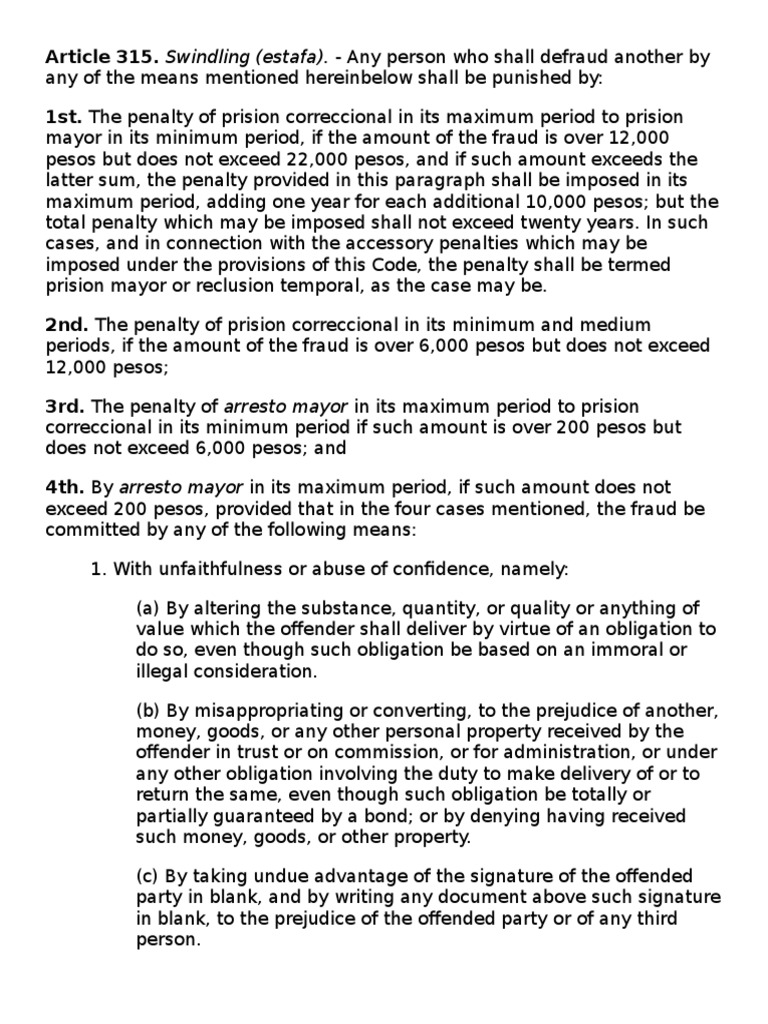 Article 315 Penalties | PDF | Acquittal | Defamation