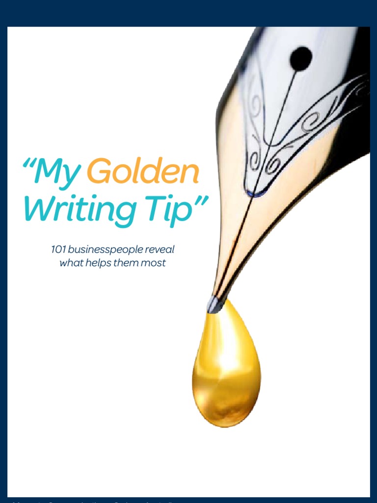 My Golden Writing Tip | PDF | Proofreading | Communication
