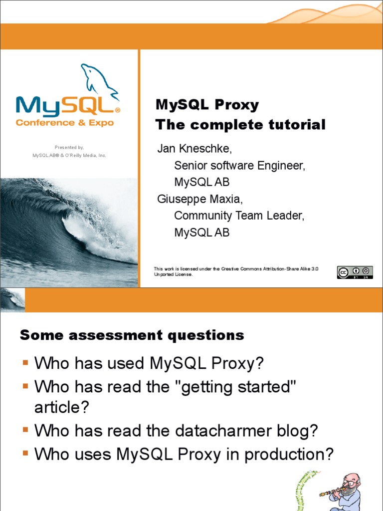 MySQL Proxy The Complete Tutorial (Full Day) Presentation | PDF