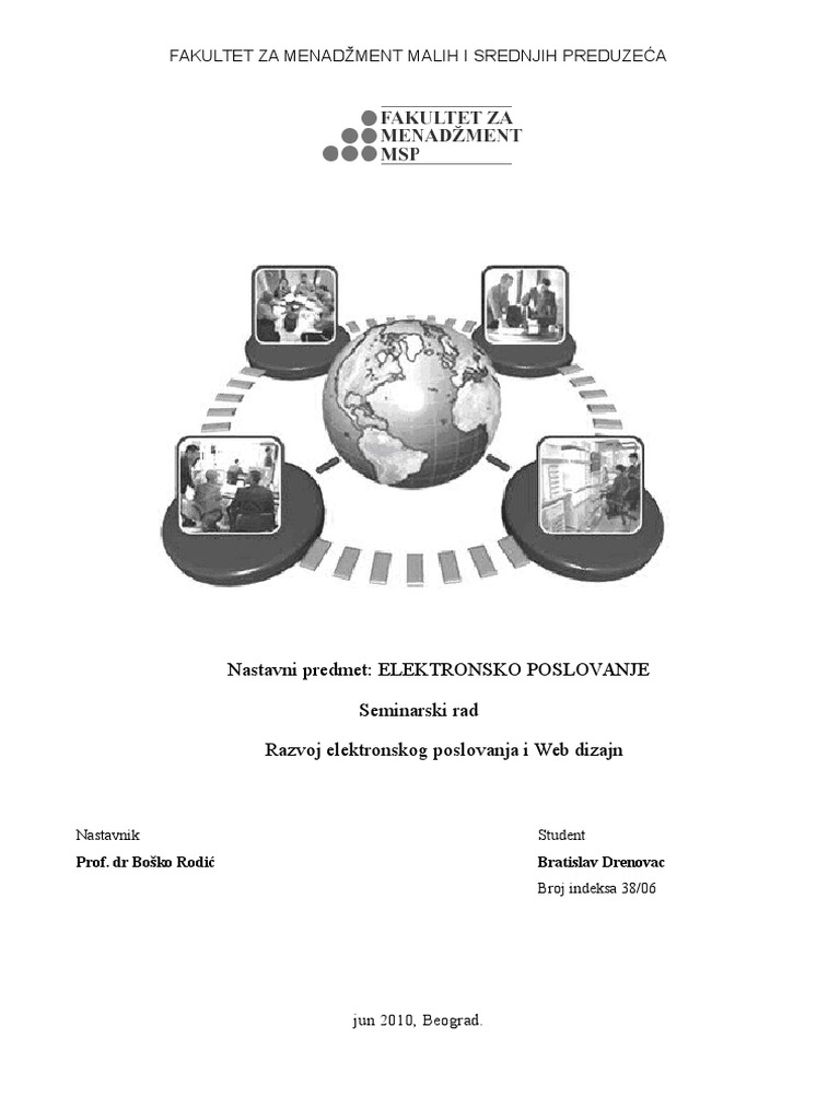 Seminarski Elektronsko Poslovanje | PDF