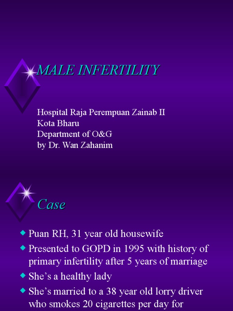 male infertility.ppt | Vitamin | Testicle