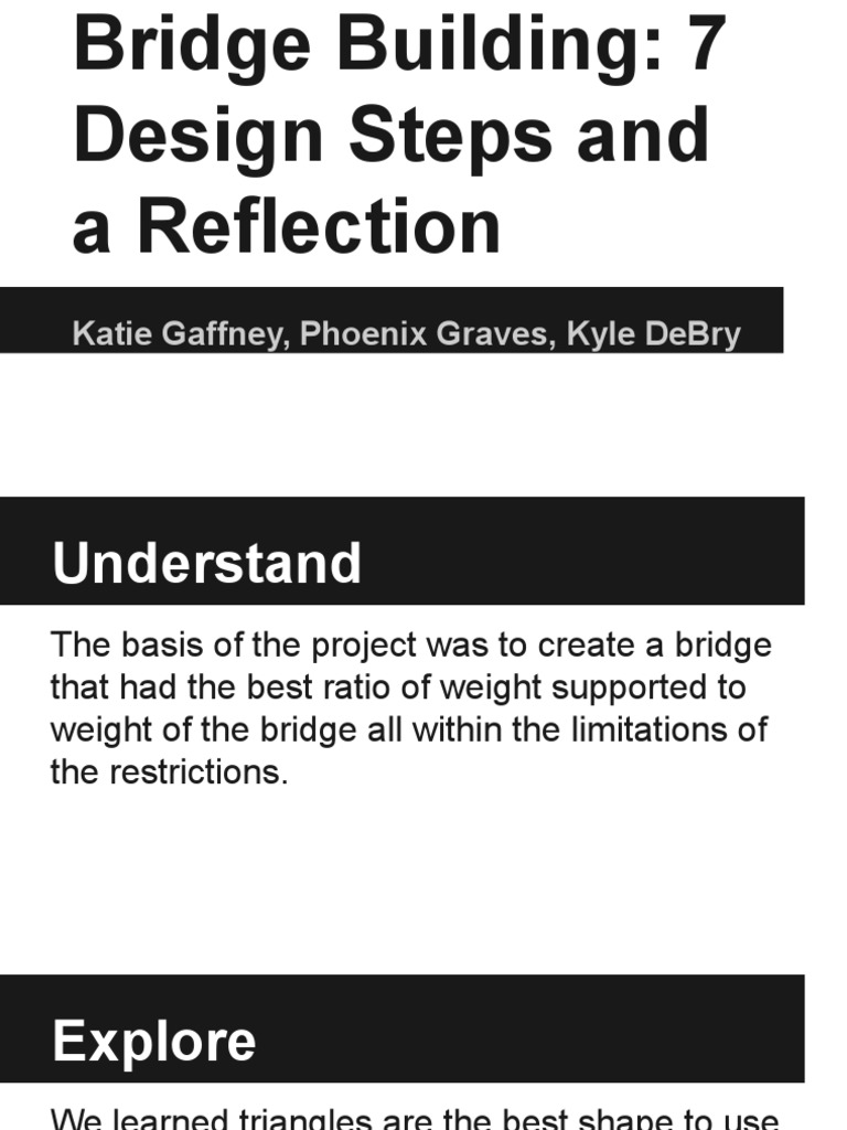Bridge Building Design Thinking Process | PDF | Strength Of Materials ...