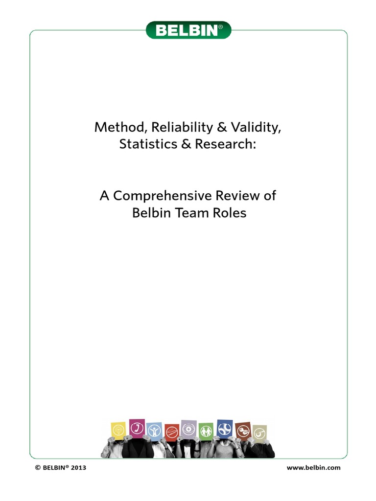 BELBIN Review | PDF | Validity (Statistics) | Extraversion And Introversion
