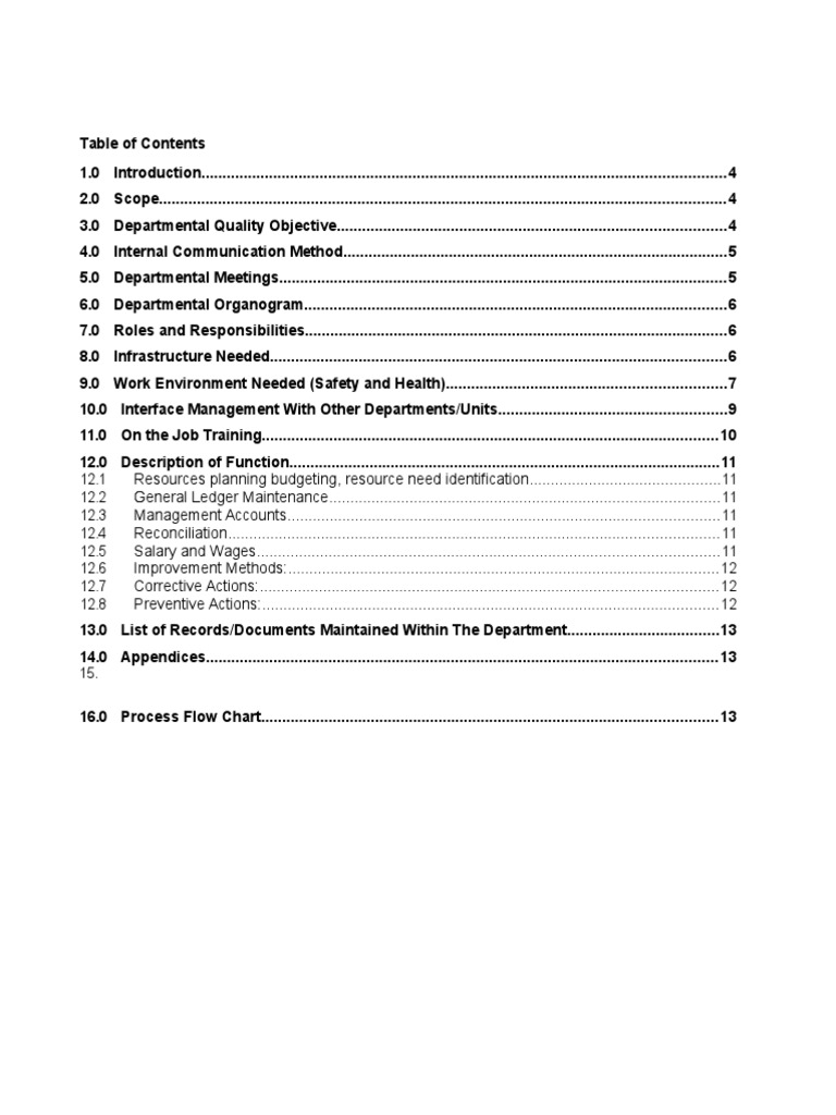 Standard Operating Procedure For Accounts | PDF | Payroll | Accrual