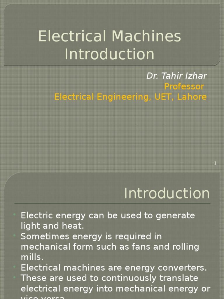 Introduction To Electric Motors | Download Free PDF | International ...