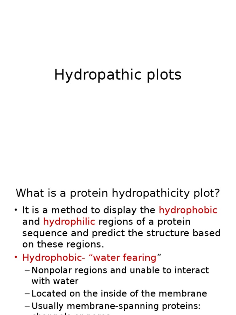 Hydropathic Plots | PDF | Proteins | Cell Membrane