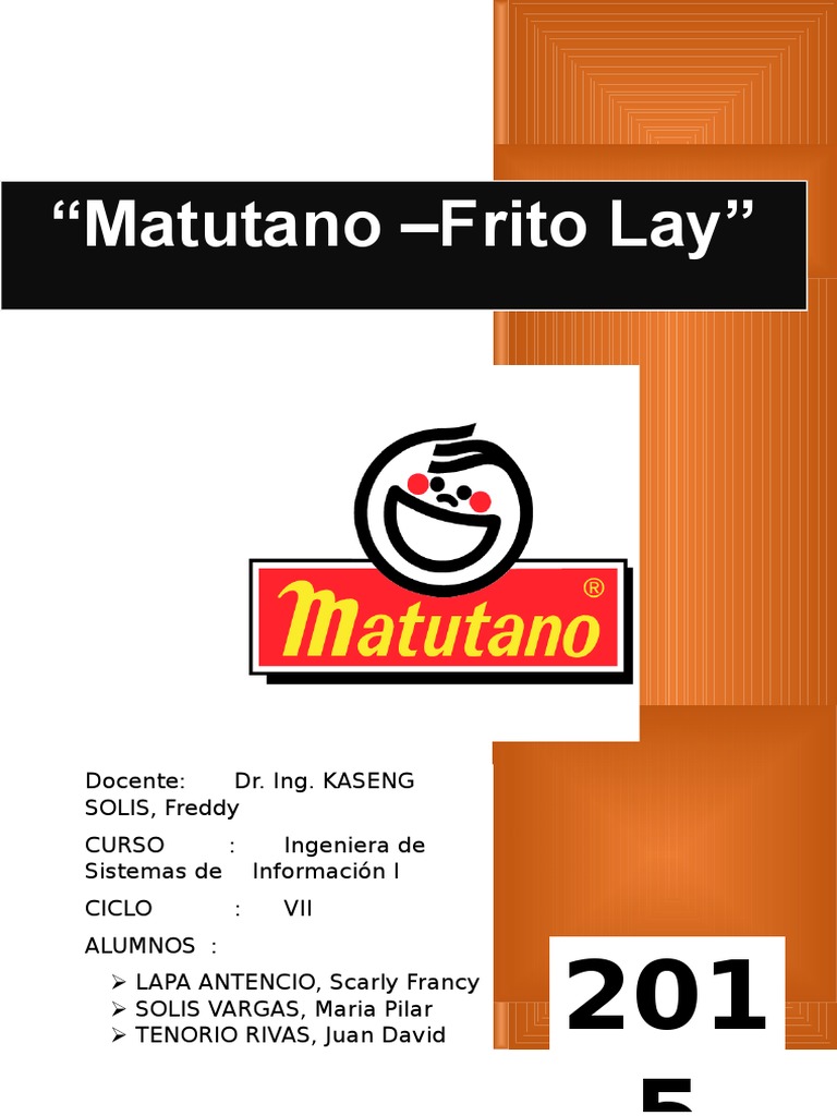 Caso Matutano Frito Lay | PDF | Sistema de informacion | Información