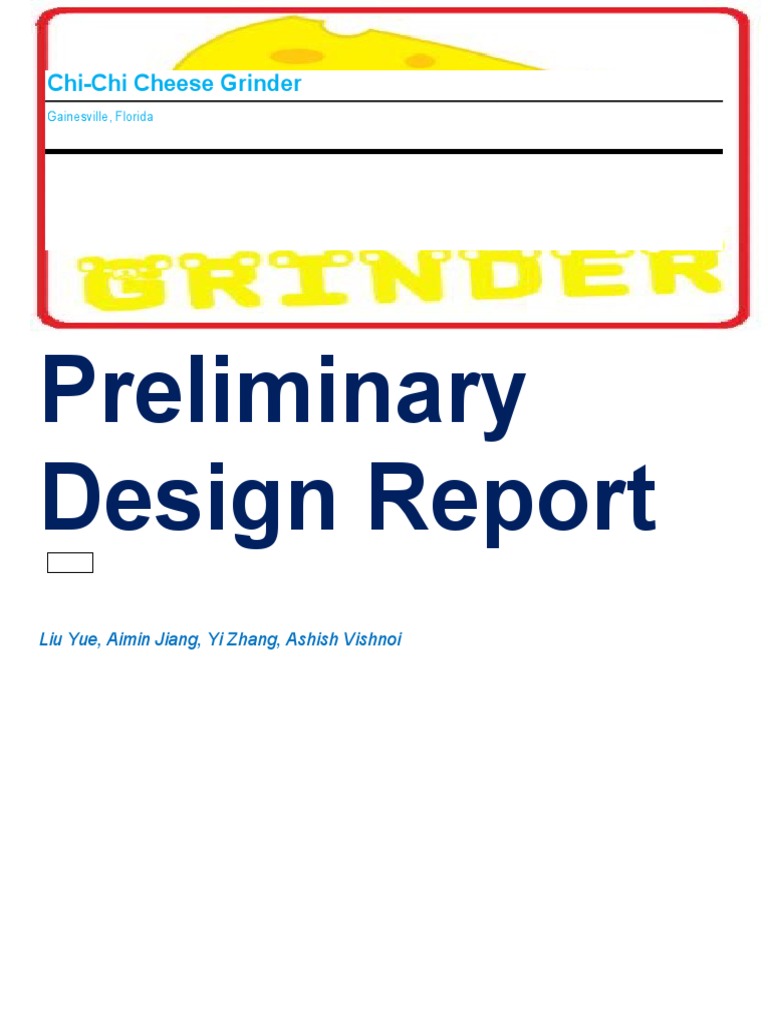Preliminary Design Report - Product Design | PDF | Depreciation ...