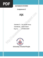 Assignment of SQL | PDF | Salary | Human Resource Management