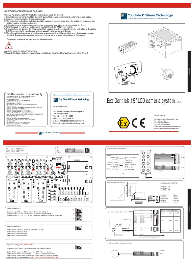 Manual Derrick CCTV System - 0991560 PDF | PDF | Manufactured Goods | Electricity