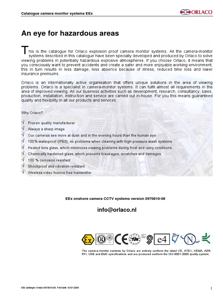 EEx Orlaco PDF | PDF | Computing And Information Technology