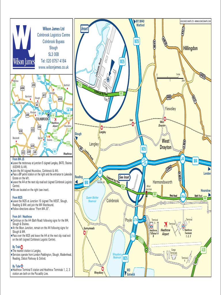 Colnbrook Logistics Centre Colnbrook Bypass Slough Sl3 0eb Tel: 020 ...