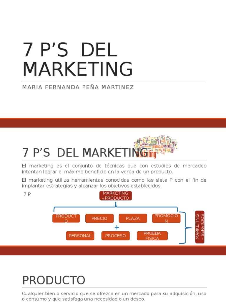 7 P's del Marketing: Estrategias Clave | PDF | Producto (Negocio ...