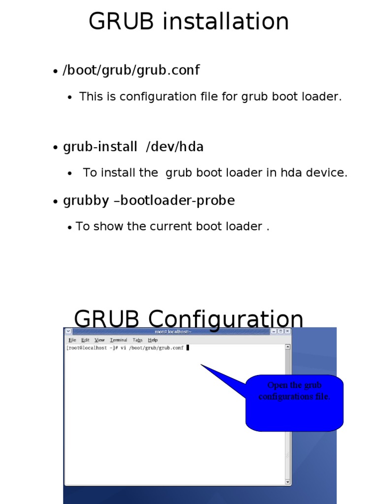 boot/grub/grub - Conf: - This Is Configuration File For Grub Boot Loader | PDF | Booting ...