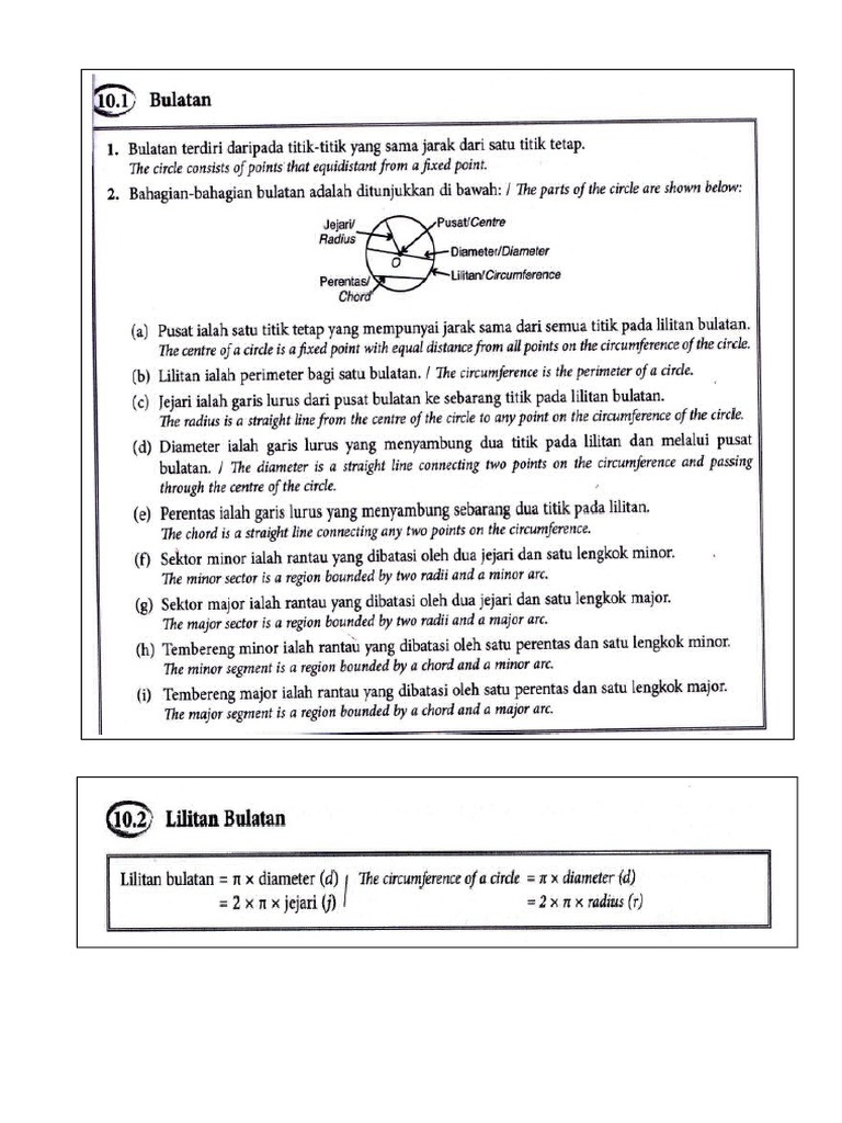 Math Form 2 Circle 1 | PDF