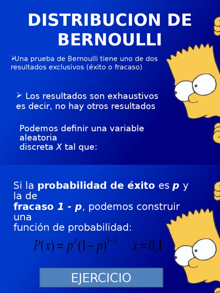 Distribución de Bernoulli Estadistica | PDF | Teoría estadística ...