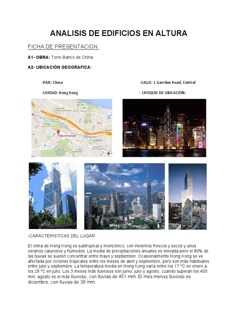 Analisis de Edificios en Altura | PDF | Hong Kong | Columna