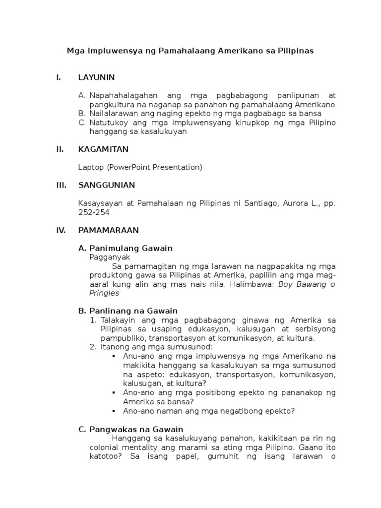Lesson Plan in AP | PDF