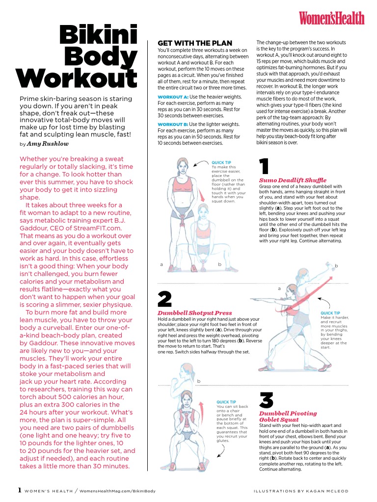 Bikini Workout | PDF | Self-Improvement