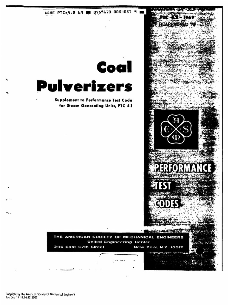 Asme PTC 4.2-1969 | PDF | Energy Production | Energy Technology