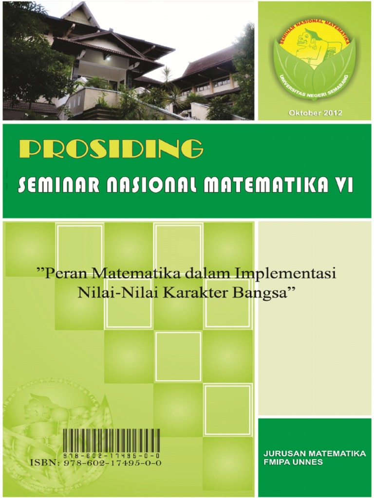 Cover Prosiding Seminar Nasional Matematika VI UNNES | PDF | Karier ...