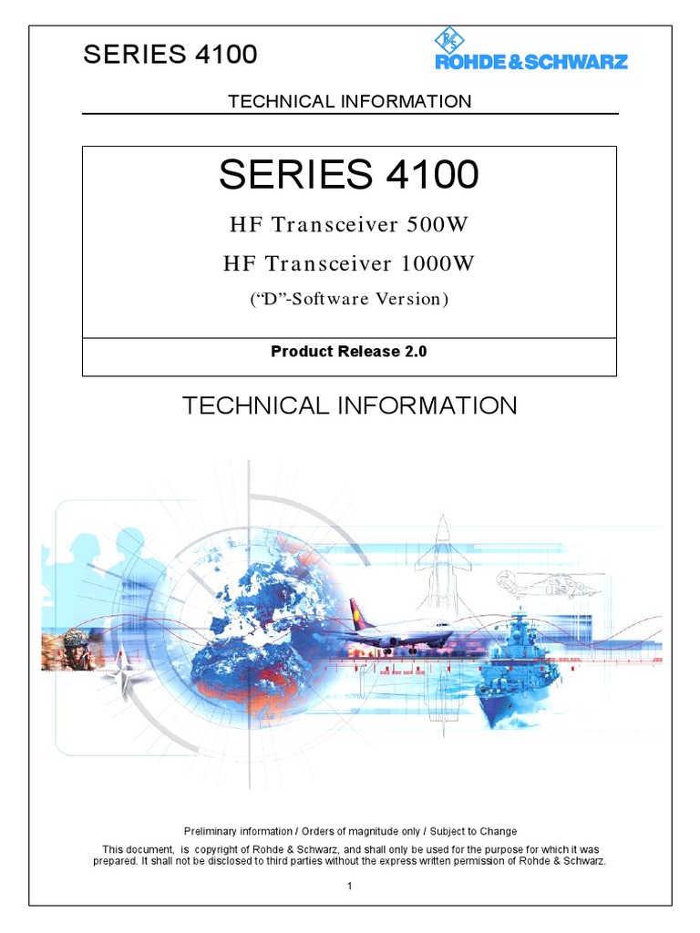 Series 4100 - 500W - 1000W | PDF | Power Supply | Software Defined Radio