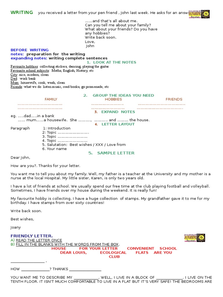 Friendly Letter Introduction | PDF | Ellipsis | Leisure