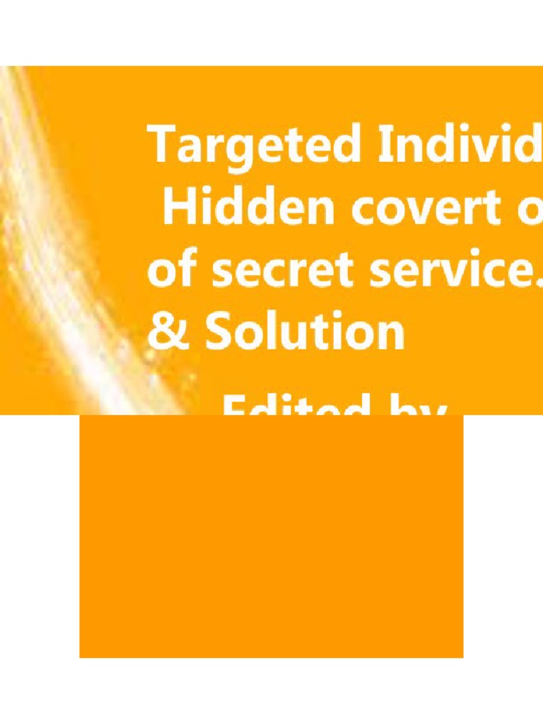 Targeted Individuals Written by DR Claude Ving Chandler | PDF ...