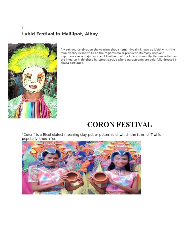 Lubid Festival: Celebrating Abaca in Albay | PDF | Travel