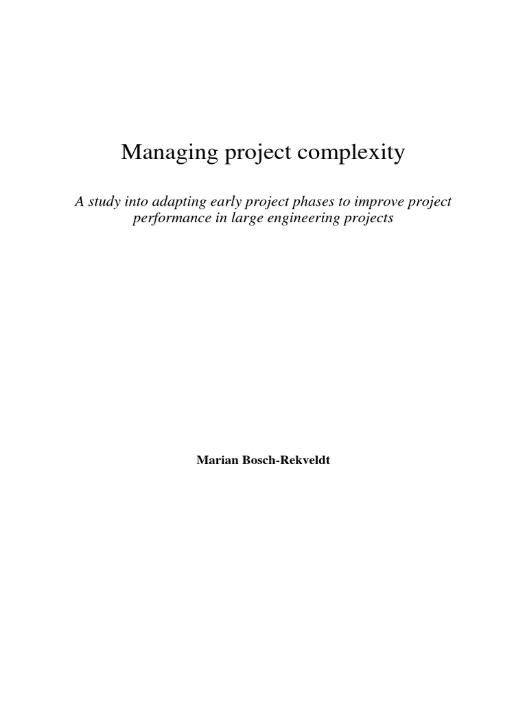 Managing Project Complexity | PDF