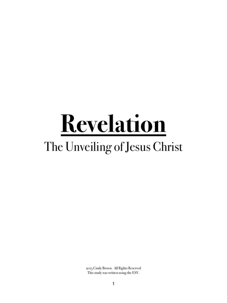 Revelation: The Unveiling of Jesus Christ | PDF | John The Apostle ...