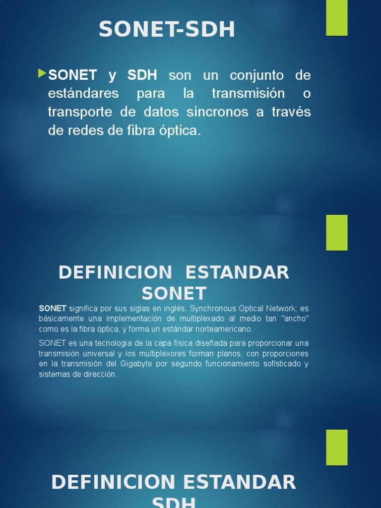 Sonet SDH | PDF | Ingeniería Informática | Telecomunicaciones