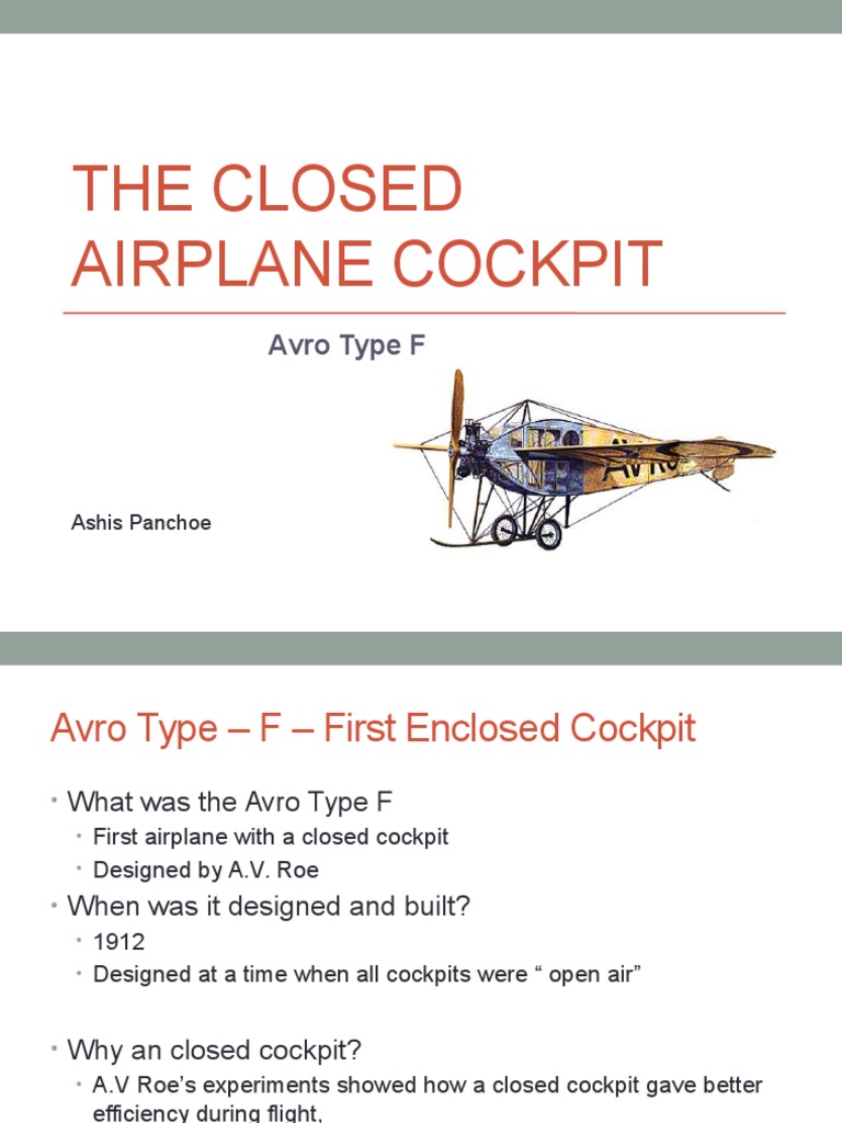 Avro Type F: First Closed Cockpit Aircraft | PDF | Business | Home & Garden