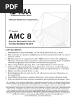 Stormersyle Mock AMC 8 | PDF | Numbers | Mathematical Objects