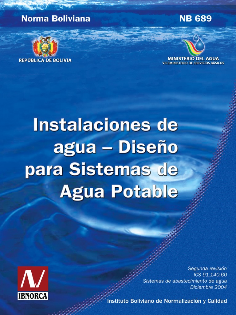 Norma Boliviana 689 de AguaPotable | PDF | Filtración | Agua