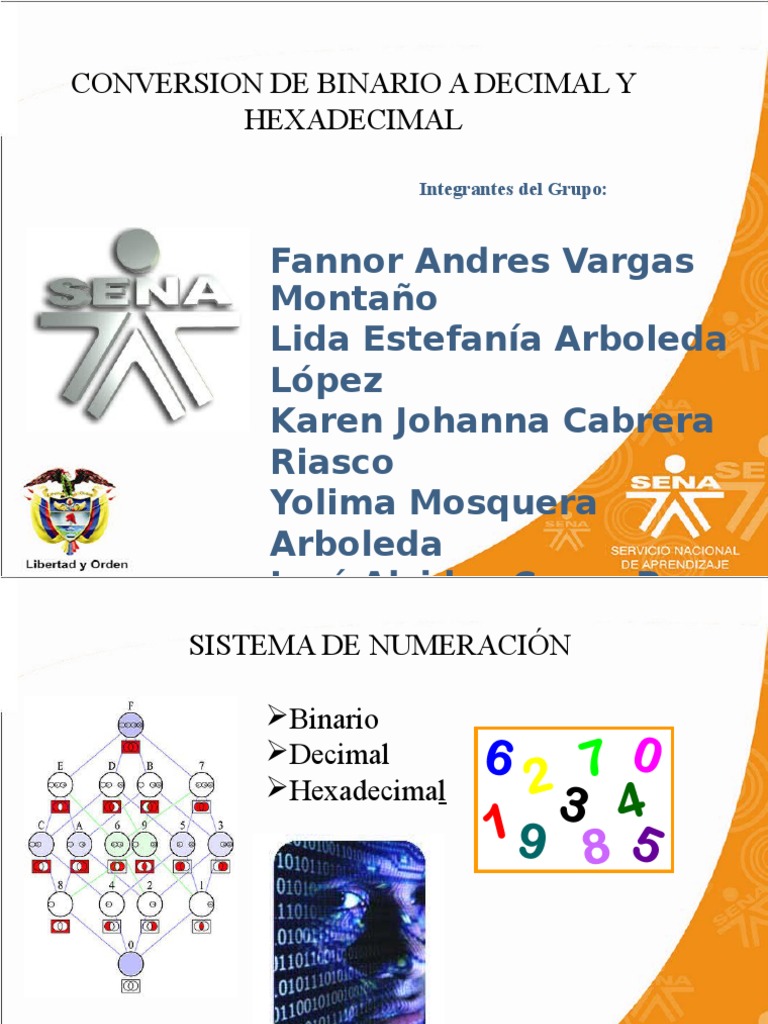 G5-Conversión de Binario A Dec y Hex | PDF | Decimal | Notación Matemática