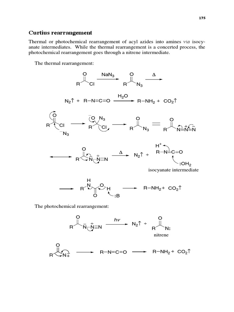 Curtius Rearrangement | PDF