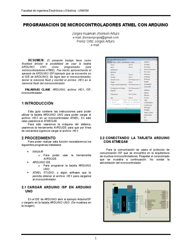 Programar Avr Con Arduino | PDF | Arduino | Microcontrolador