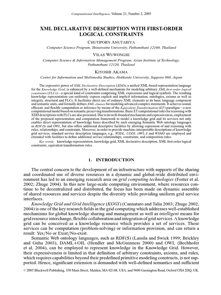 XML Declarative Description | PDF | Knowledge Representation And Reasoning | Ontology ...