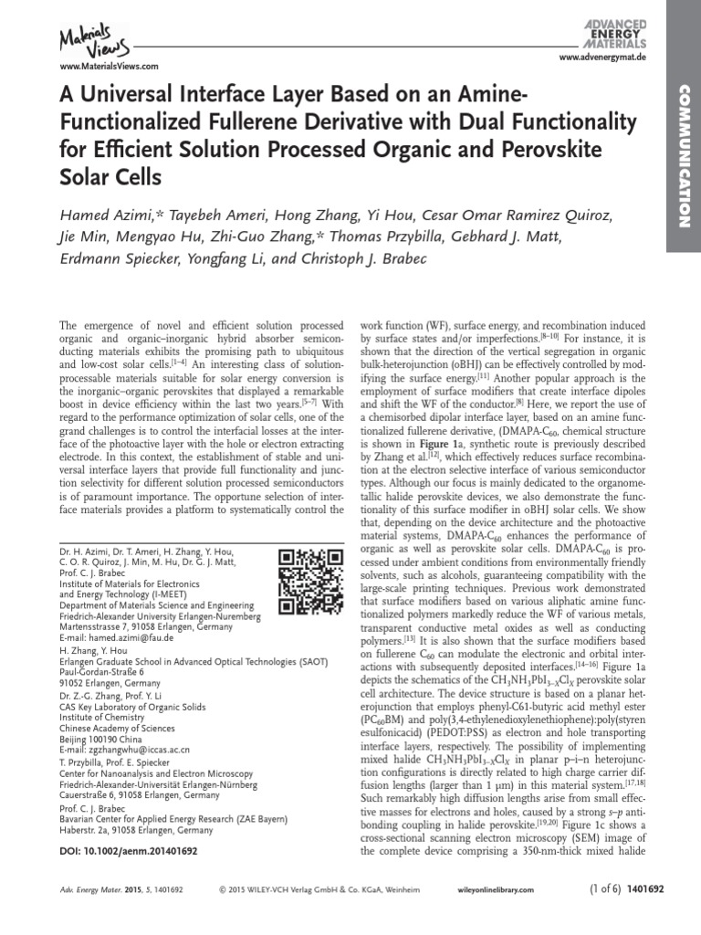 A Enm 201401692 | PDF | Solar Cell | Scanning Electron Microscope