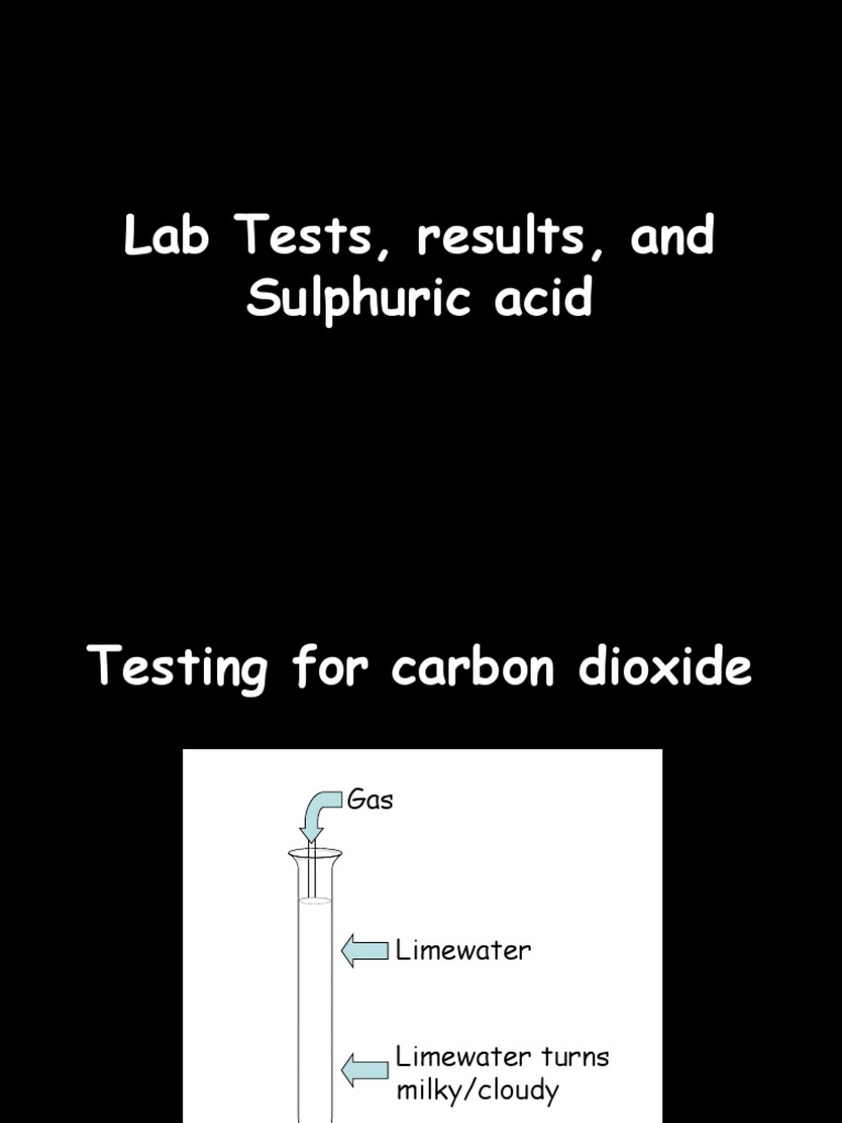 Lab Tests, Results, and Sulphuric Acid | PDF | Precipitation (Chemistry ...